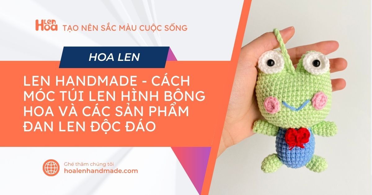 Len Handmade - Cách móc túi len hình bông hoa
