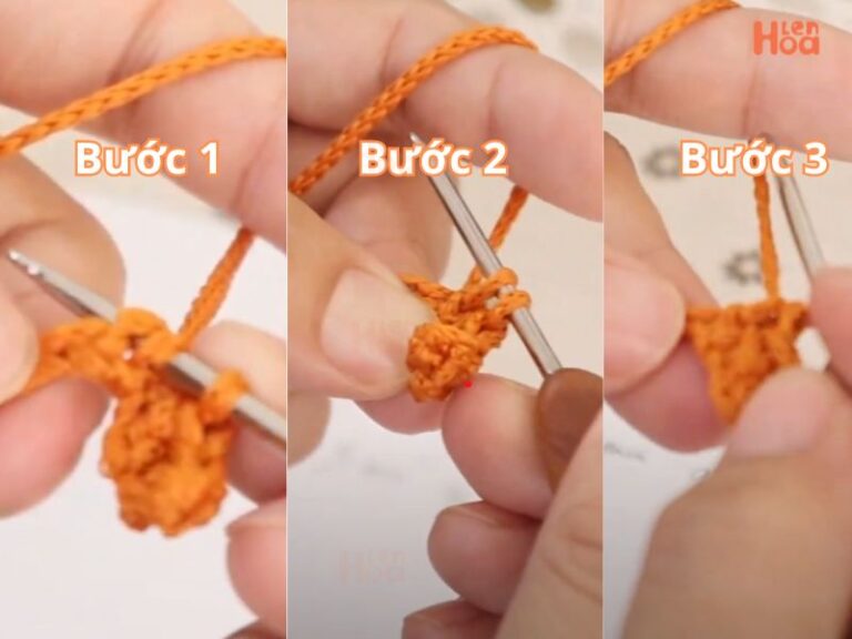 Ký hiệu mũi M trong móc len là gì? Cách móc mũi M với 3 bước